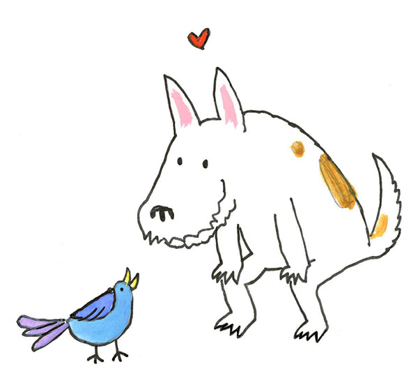 "Scrim Birdwatching" Scrim: Pen & Ink Original Sketch – Gallery Rinard