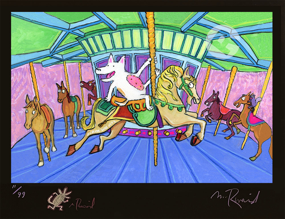 Scrim Book Print "Carousel"